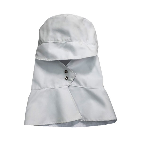 Gorro Army blanco con broche